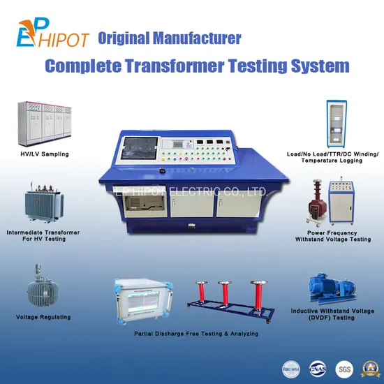 Banc d'essai automatique de transformateur, norme IEC, système de test ...